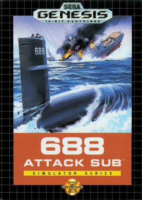 688 Attack Sub for Sega Genesis | TVGC