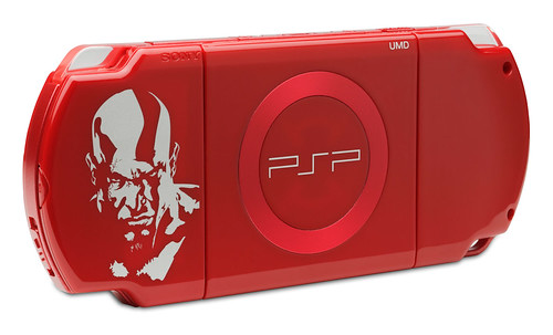 Sony PlayStation Portable PSP God of War Edition Red Model 2000 Handhe