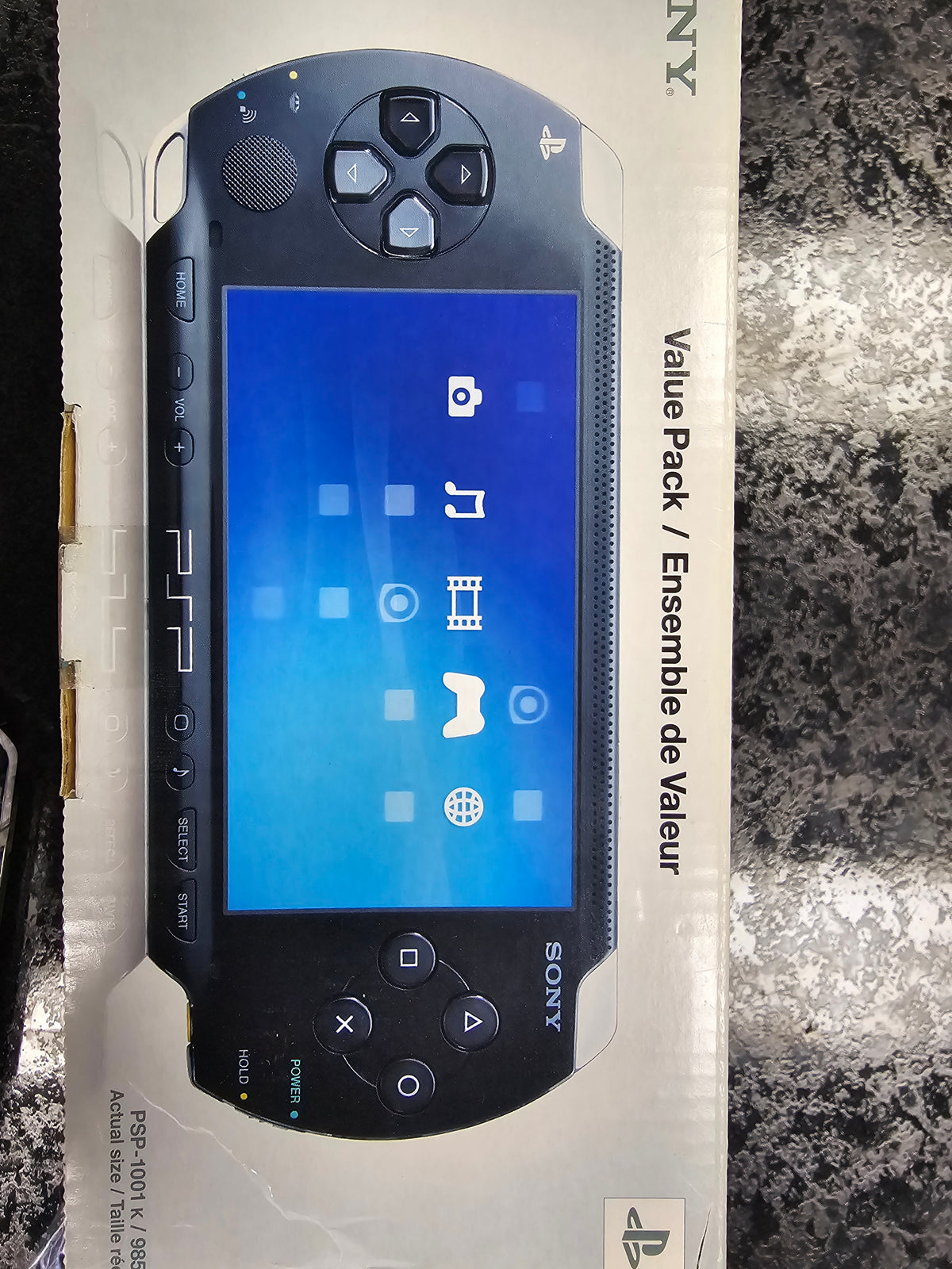 Sony PlayStation Portable PSP Black Model 1000 Handheld Console