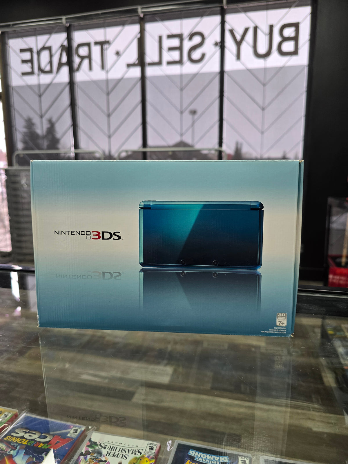 Nintendo 3DS Launch Edition Aqua Blue Teal Handheld Console