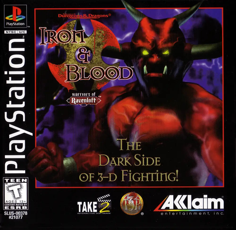 Advanced Dungeons and Dragons Iron and Blood for Sony PlayStation 1 ...