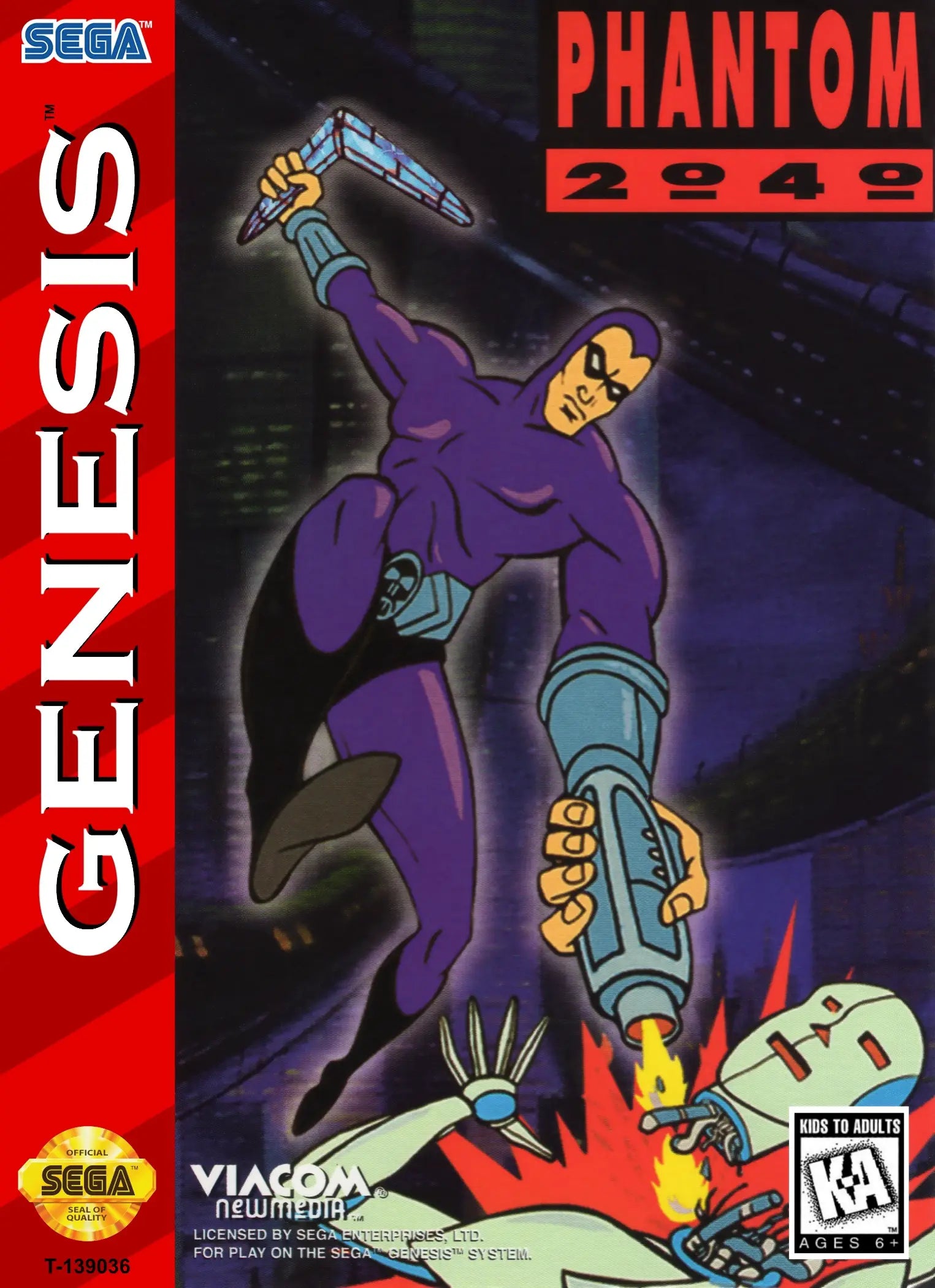 Phantom 2040 Cardboard Box for Sega Genesis | TVGC