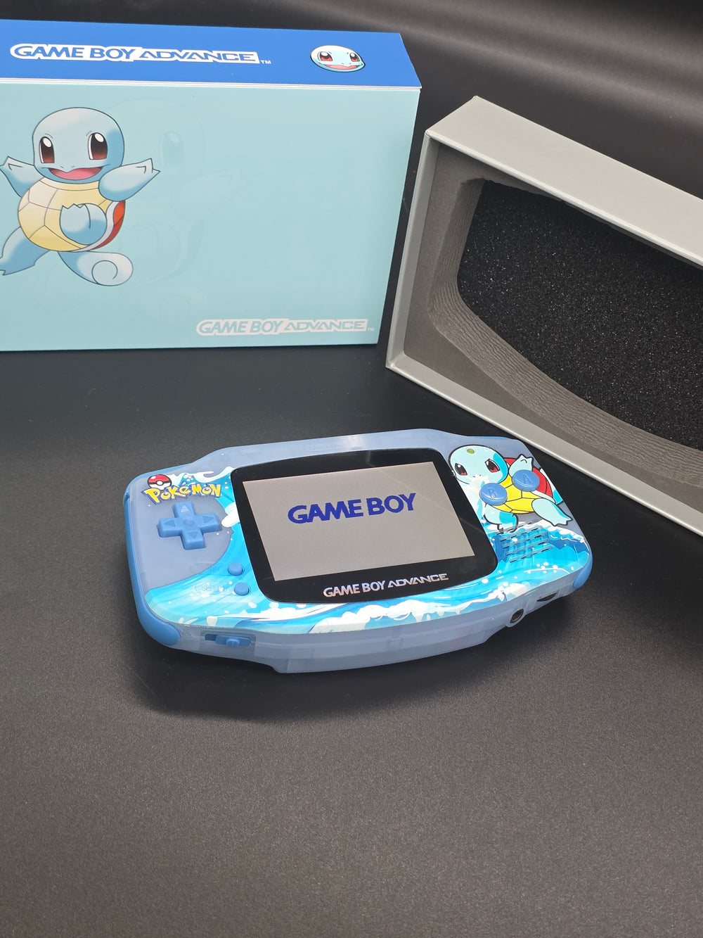 Nintendo Game Boy Advance (GBA) Custom Squirtle Backlit Handheld Conso