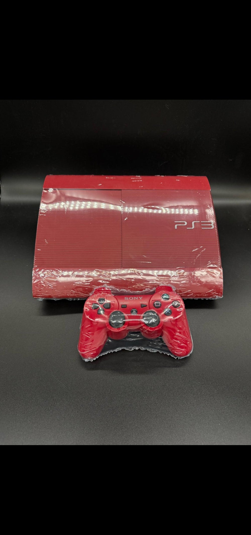 Sony PlayStation 3 PS3 Red God Of War Super Slim Console Bundle