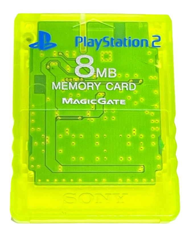 Sony PlayStation 2 PS2 Memory Card Yellow 8MB (SCPH-10020)