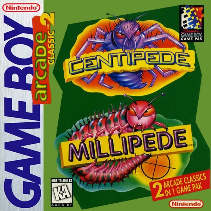 Arcade Classic 2 Centipede and Millipede for Nintendo Game Boy | TVGC