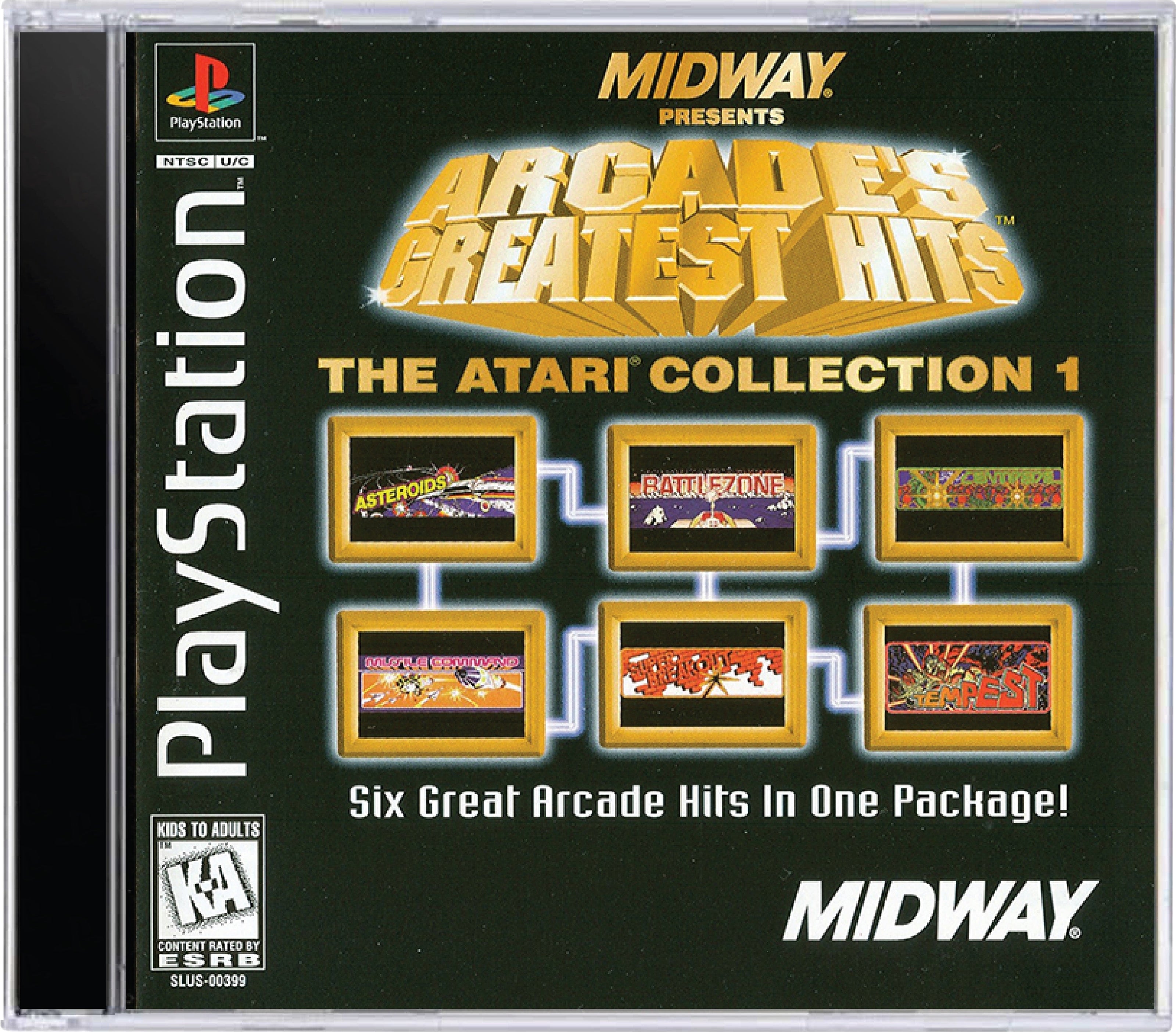 Arcade's Greatest Hits Atari Collection 1 for Sony PlayStation 1 (PS1 ...