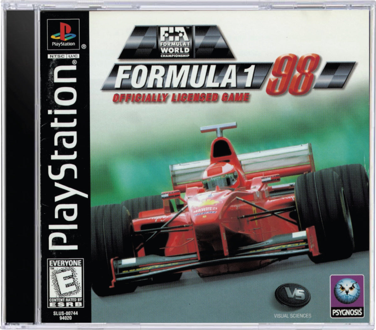 Formula 1 98 for Sony PlayStation 1 (PS1) | TVGC