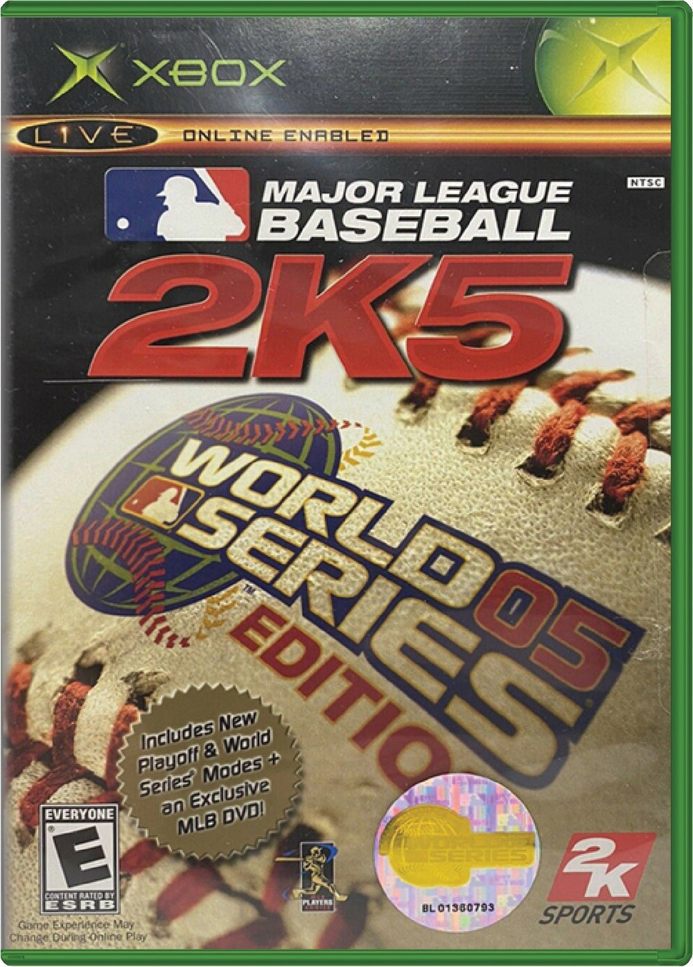 Major League Baseball 2K5 World Series Edition for Microsoft Xbox | TVGC