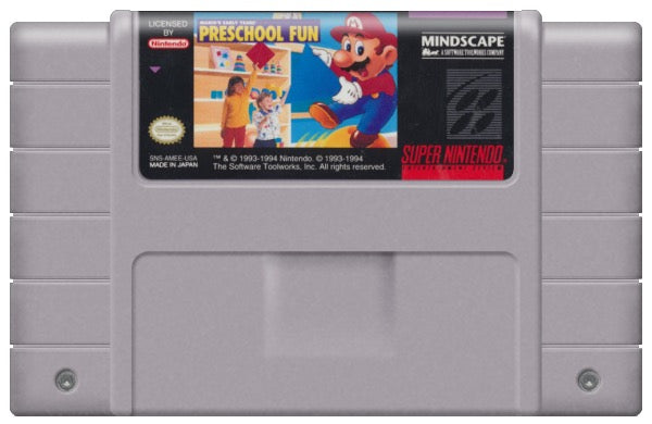 Mario's Early Years Preschool Fun for Nintendo SNES | TVGC