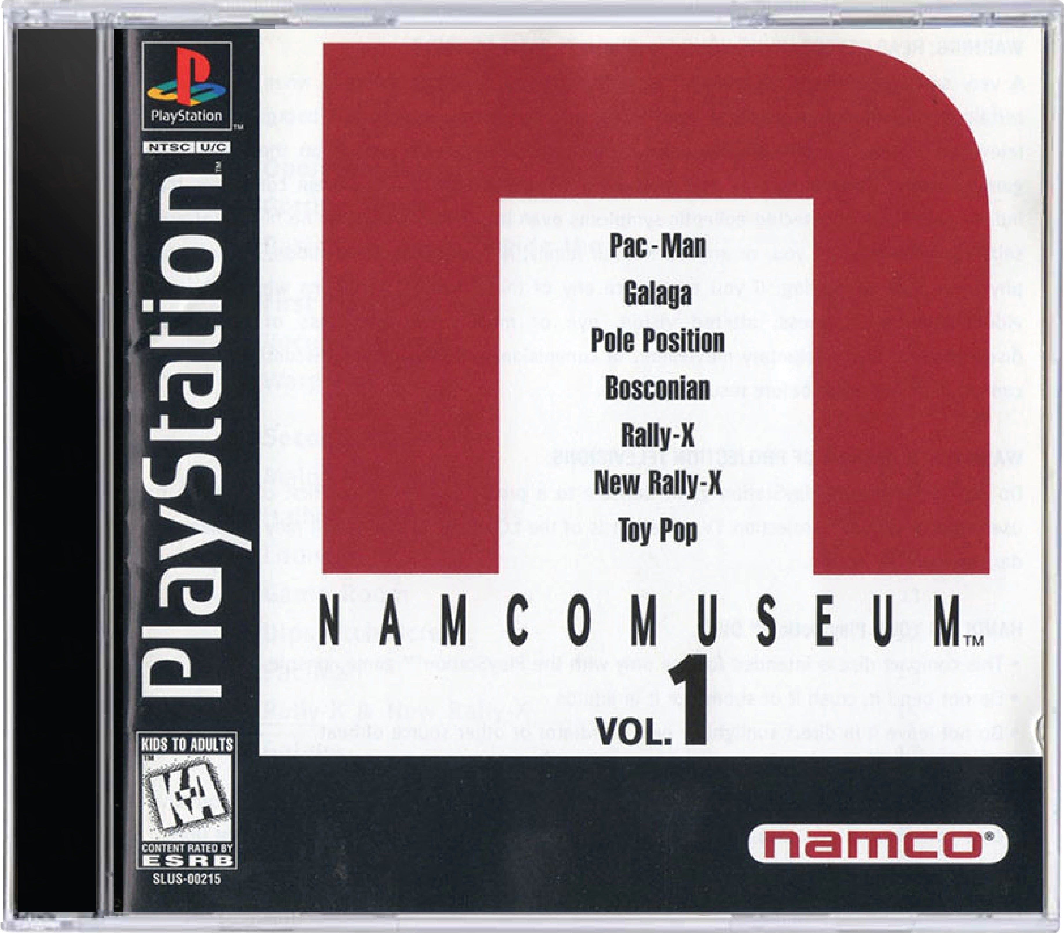 Namco Museum Volume 1 for Sony PlayStation 1 (PS1) | TVGC