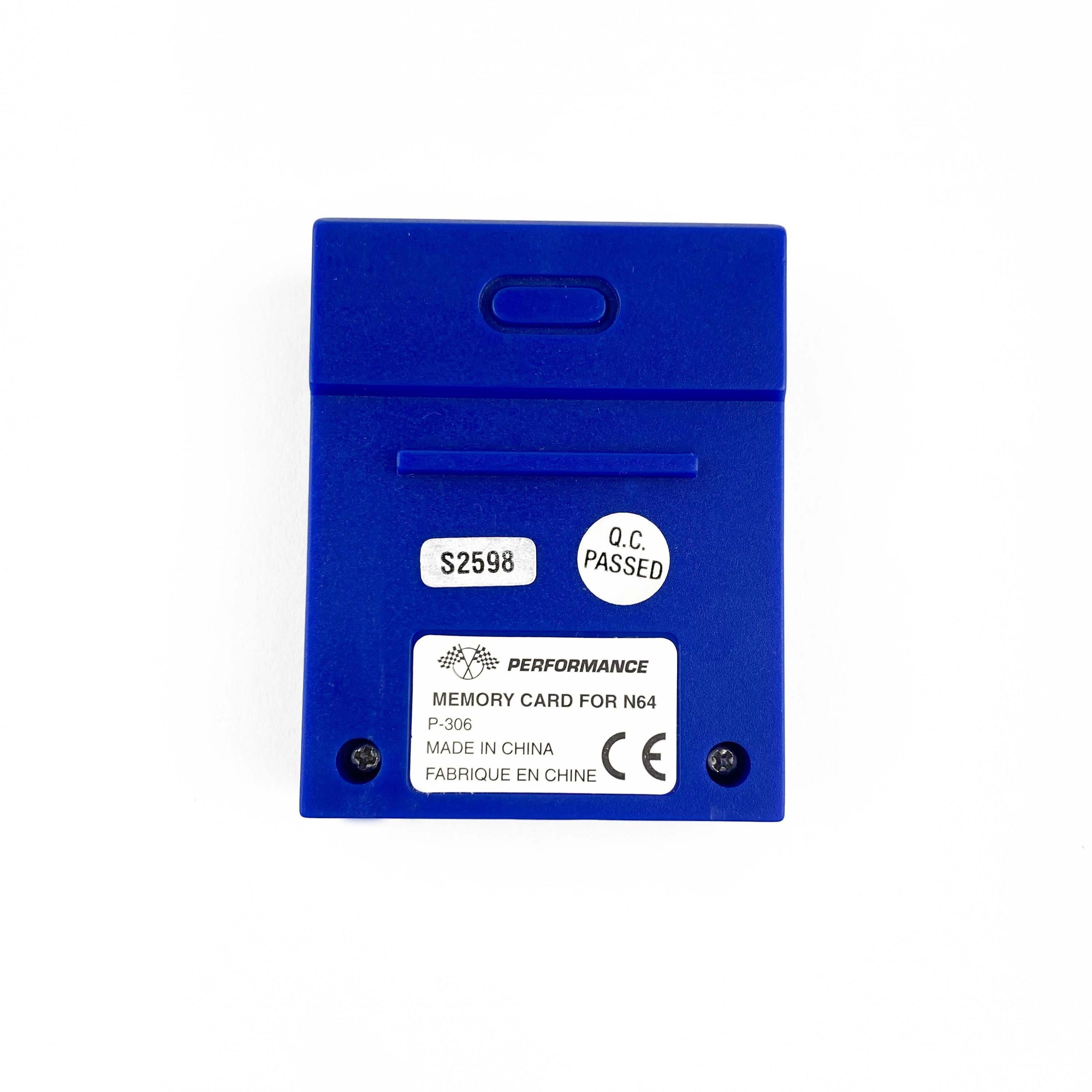 Nintendo N64 Performance Memory Card