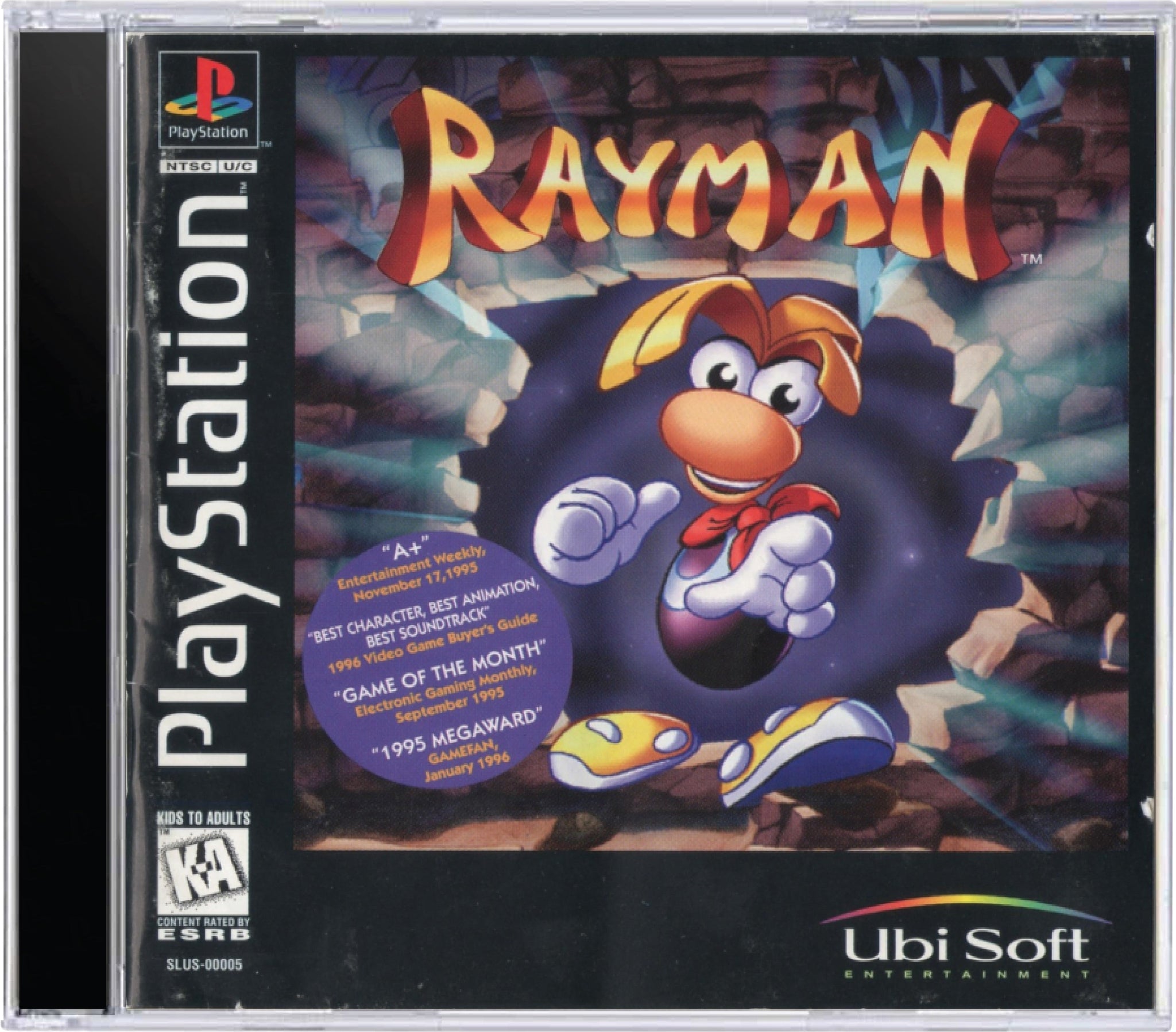 Rayman for Sony PlayStation 1 (PS1) | TVGC