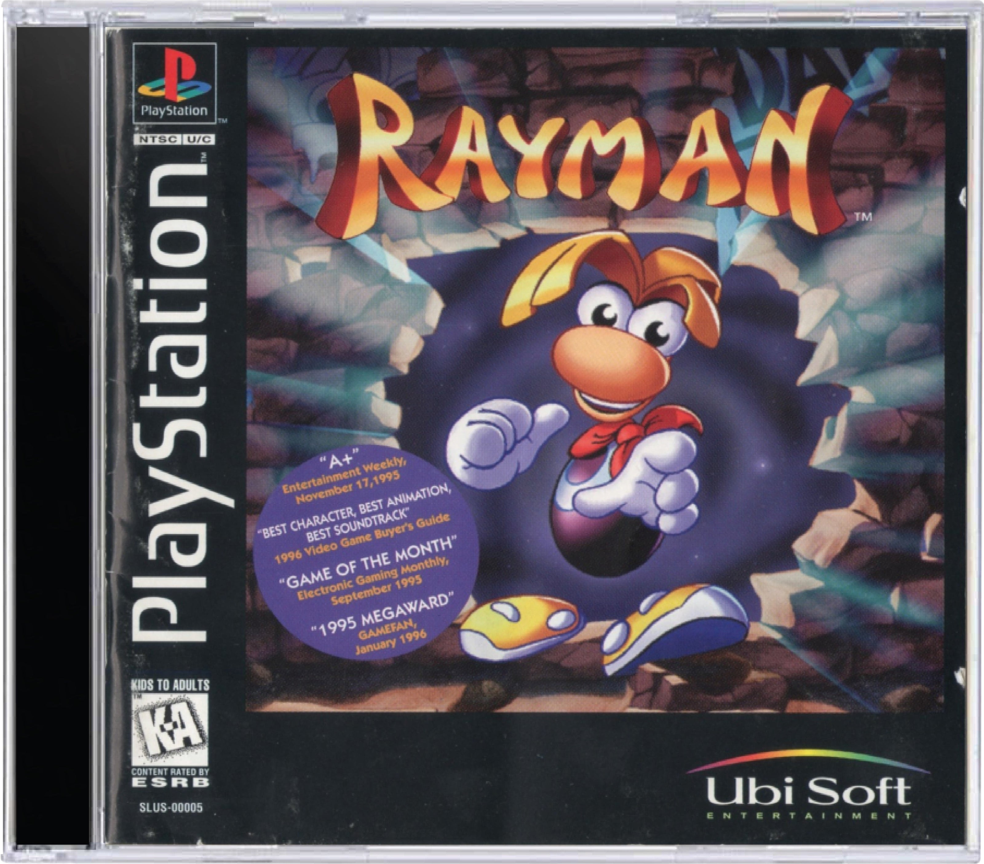 Rayman for Sony PlayStation 1 (PS1) | TVGC