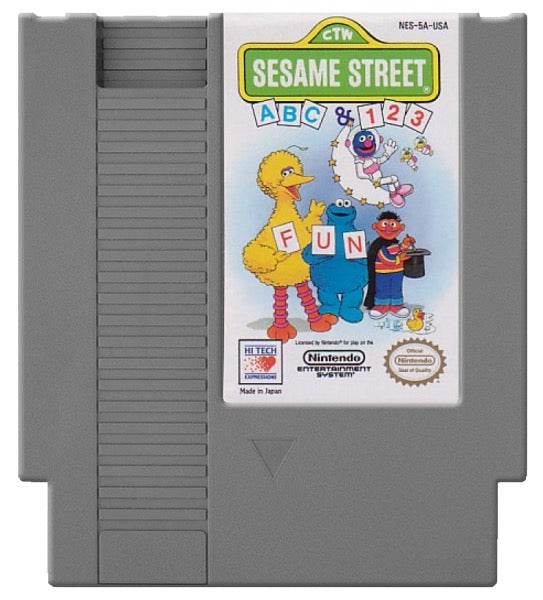 Sesame Street ABC and 123 for Nintendo NES | TVGC