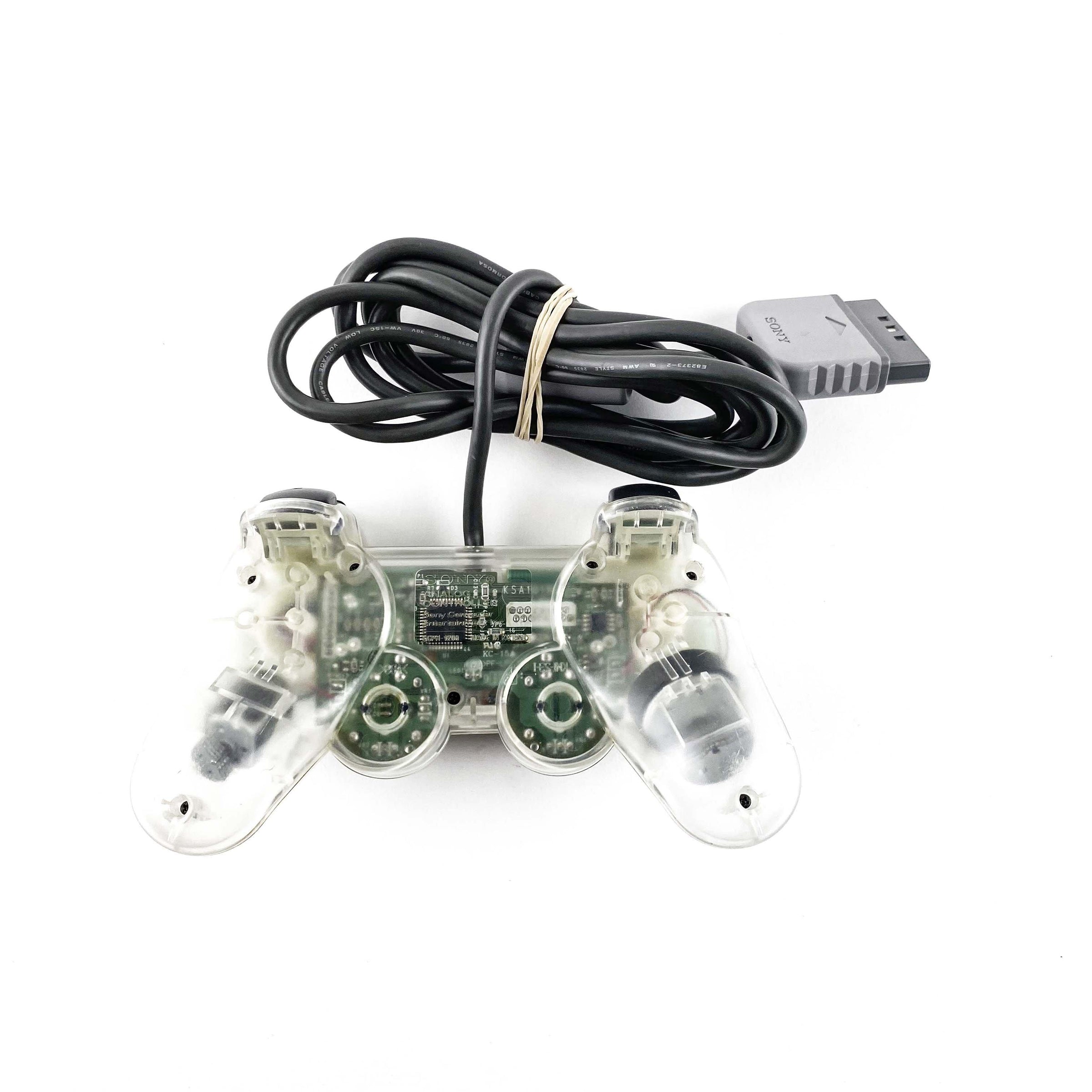 Sony PlayStation 1 PS1 Transparent Clear Controller