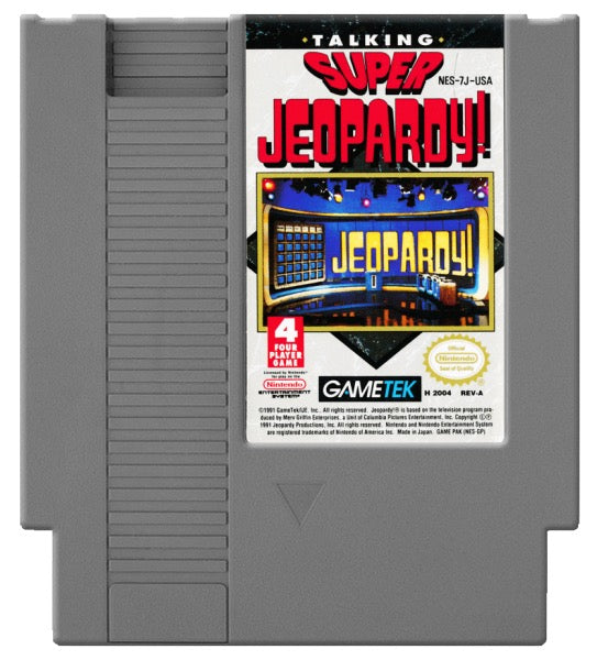 Talking Super Jeopardy for Nintendo NES | TVGC