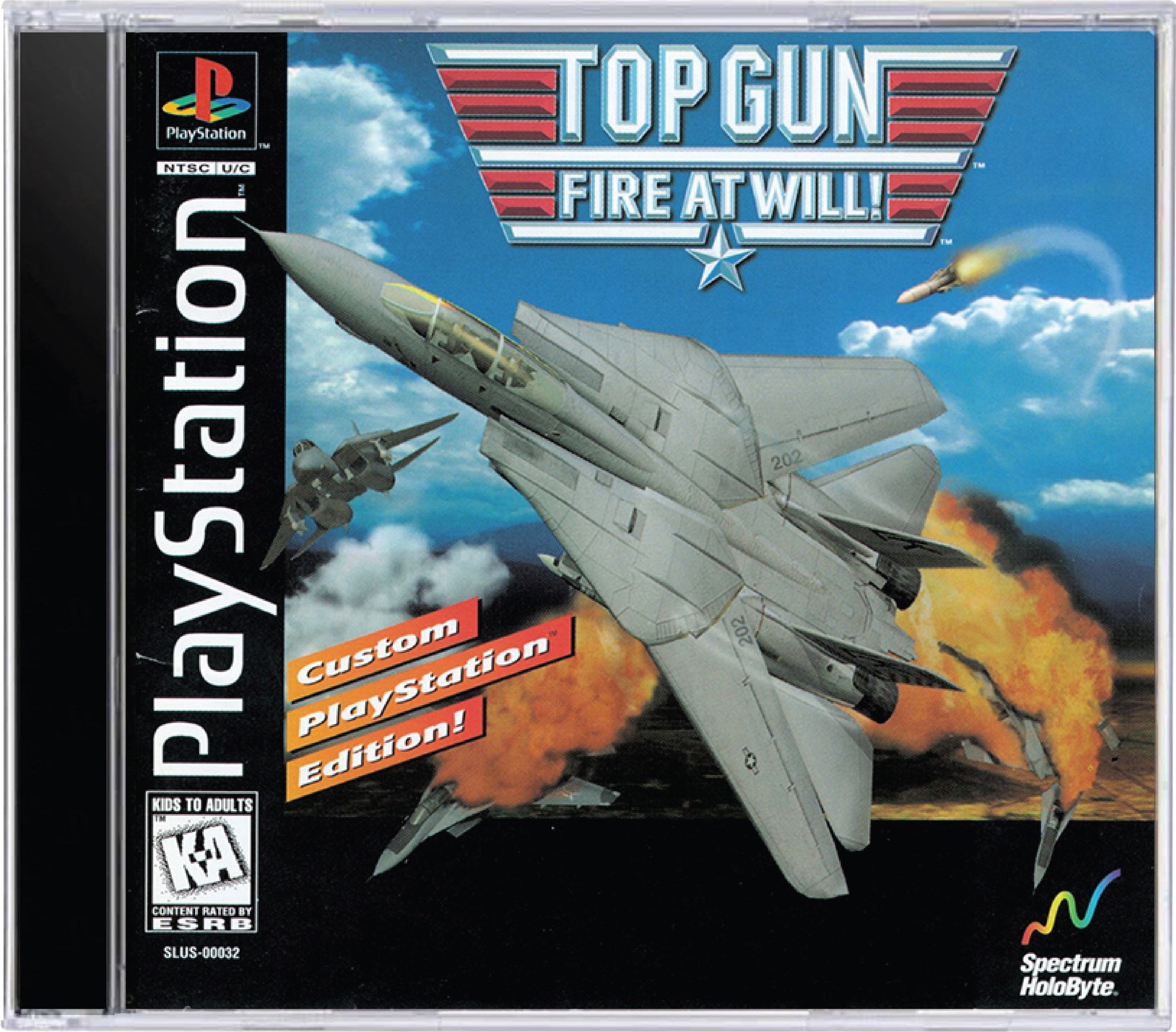 Top Gun Fire at Will for Sony PlayStation 1 (PS1) | TVGC
