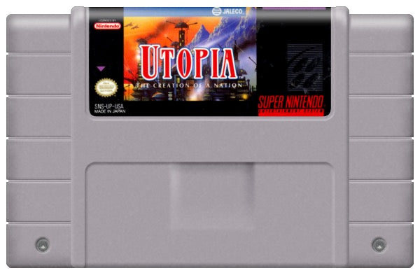 Utopia The Creation of a Nation for Nintendo SNES | TVGC
