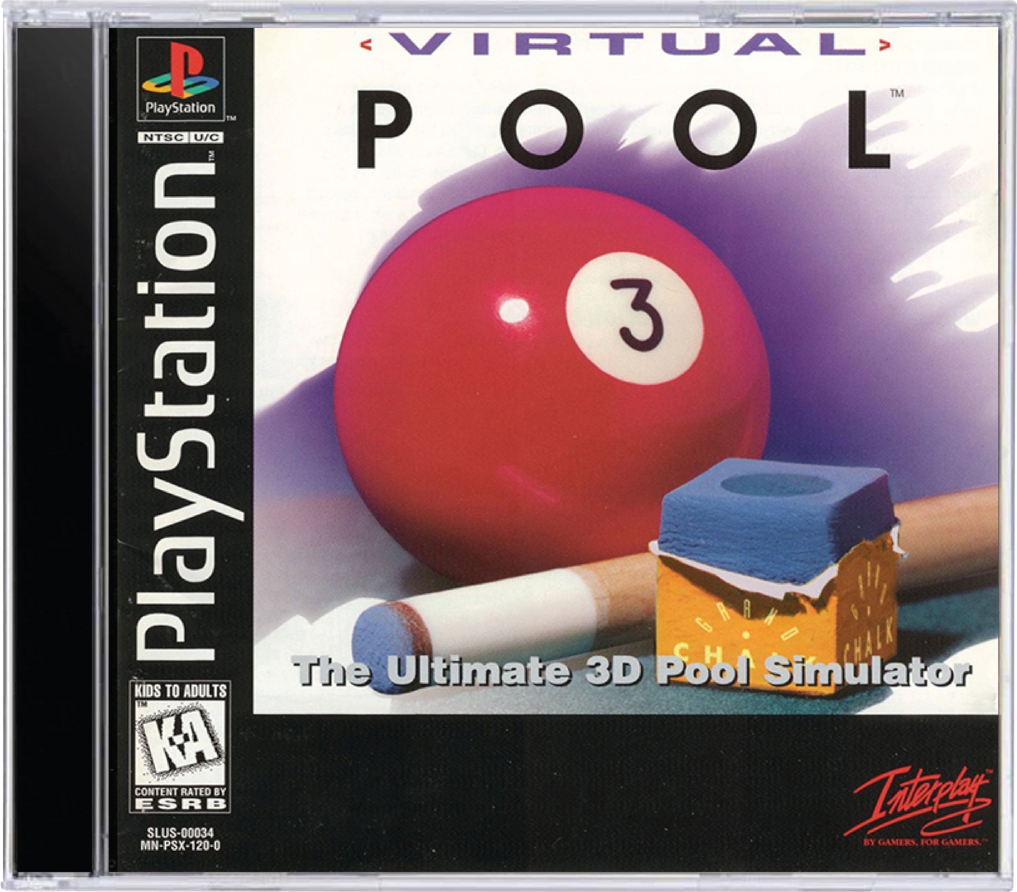 Virtual Pool for Sony PlayStation 1 (PS1) | TVGC