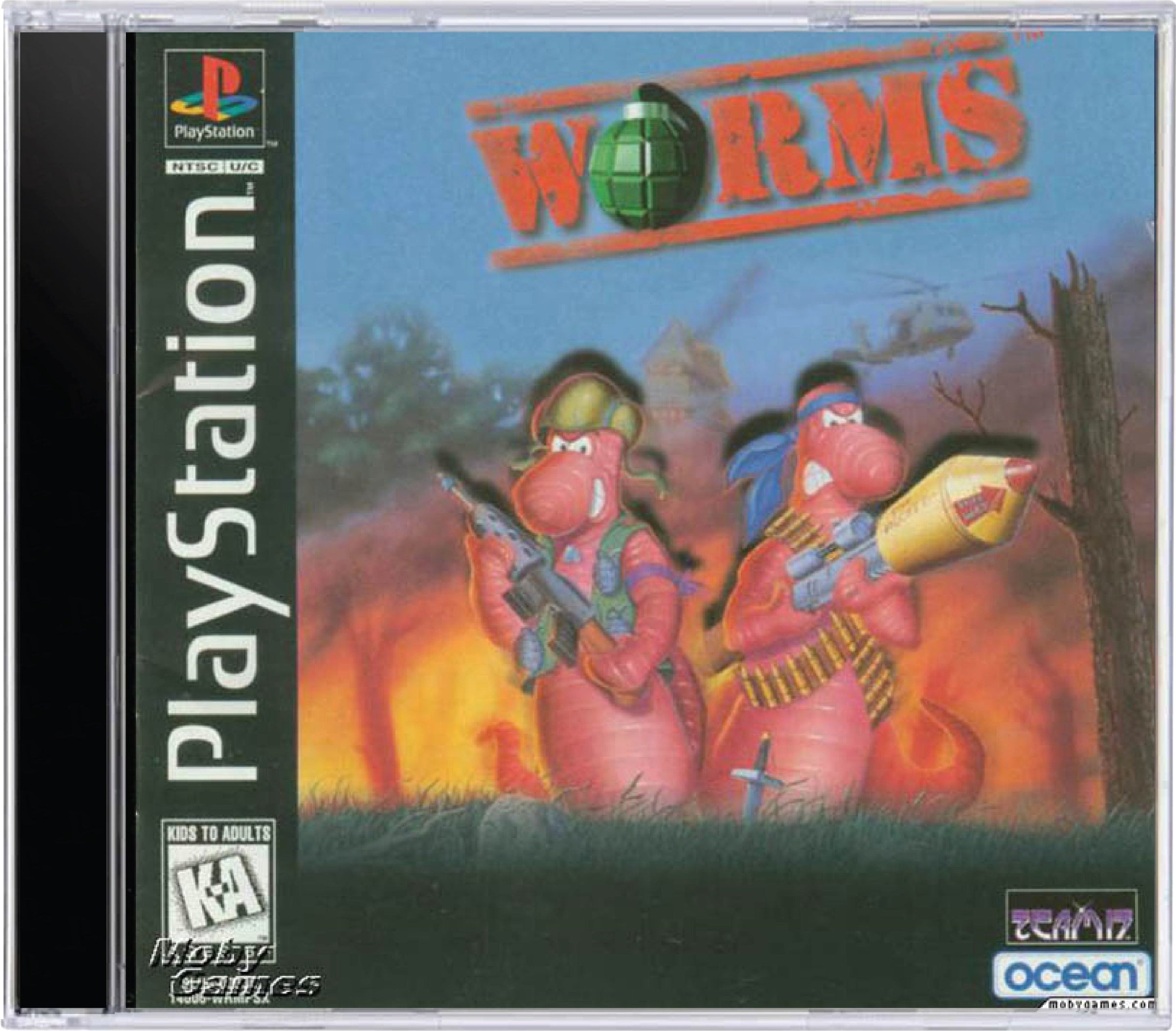 Worms for Sony PlayStation 1 (PS1) | TVGC